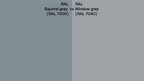 Ral Squirrel Grey Vs Window Grey Side By Side Comparison