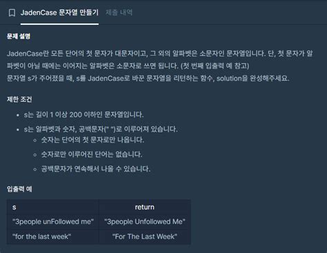 자바 Programmers 2단계 Jadencase 문자열 만들기
