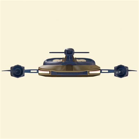3d Sci Fi Glider Model