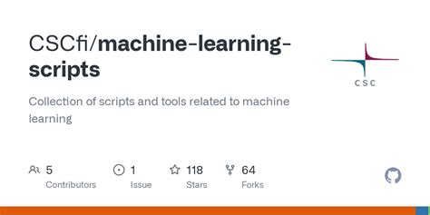Github Cscfimachine Learning Scripts Collection Of Scripts And Tools Related To Machine Learning