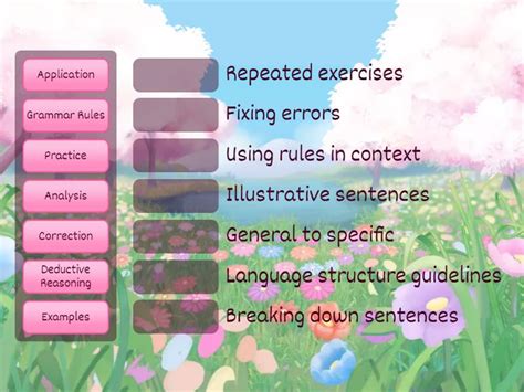 Grammar Deduction Activity Match Up