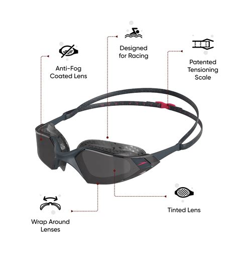 Buy Speedo Aquapulse Pro Grey-Smoke Swim Goggles Online | Speedo India