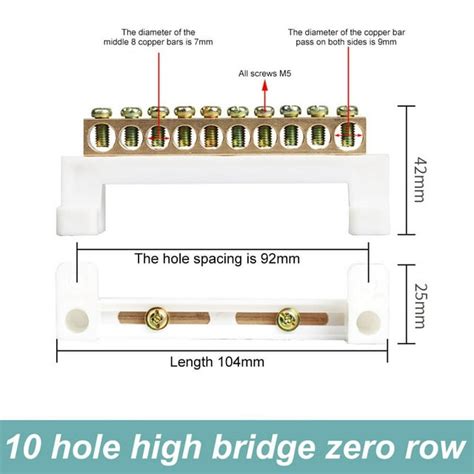 Copper Ground Terminal Row With Screws For Easy Installation In