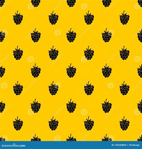 Raspberry Or Blackberry Pattern Vector Stock Vector Illustration Of