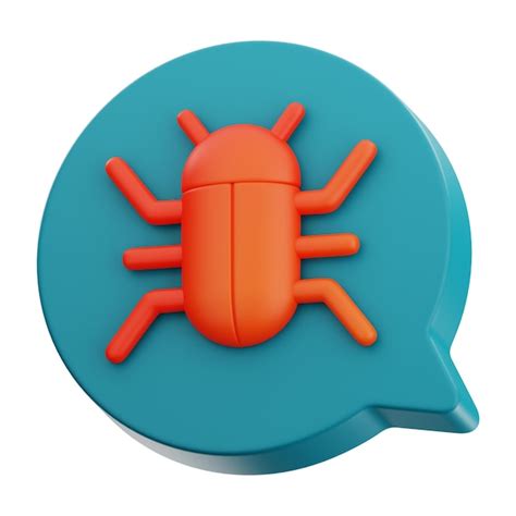 Premium Photo Premium Cyber Debug Icon 3d Rendering On Isolated