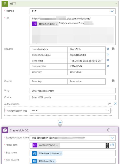 Save Specific Office 365 Email Attachments To Azure Blob Using Power