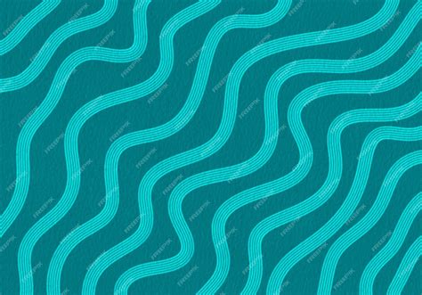 Premium Photo Abstract Cyan Wavy Line Background