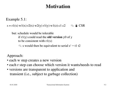 ppt chapter 5 multiversion concurrency control powerpoint