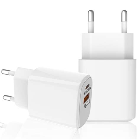 CARGADOR DE PARED USB PD QC 3 0 CARGA RAPIDA QUICK CHARGER 20W TIPO C
