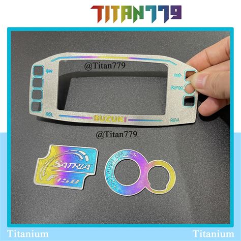 68 Tem Titan Gr5 dán ổ khóa và nắp dầu Satria Sonic Vario Winner