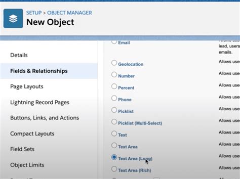 How To Create An Open Text Field In Salesforce Salesforce Emily