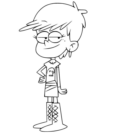Happy Luna Coloring Page Free Printable Coloring Pages