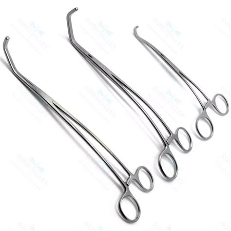 Pcs 3 Surgical Forceps Satinsky Cooley Debakey Veterinary Premium