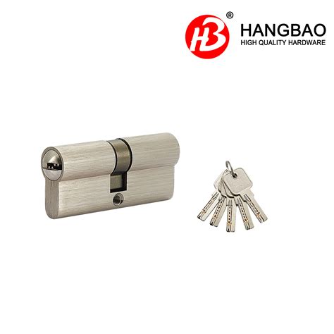 High Security Double Line Pin Euro Profile Brass Lock Cylinder With