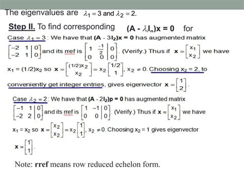 5 Eigenvalues And Eigenvectors Ppt