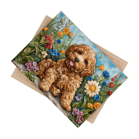 Cockapoo Ceramic Tile Or Mural Dog Tile Etsy