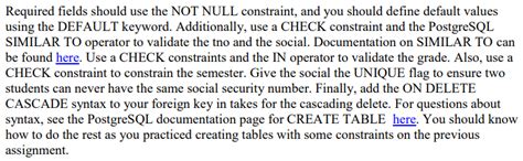 Solved Next Create Two Tables Called Student And Takes Chegg