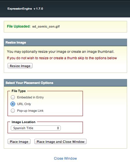 Upload Image And Get Only In Text Field ExpressionEngine Answers