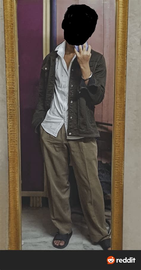 I Was Trying Out My Dads Pants And Made This Outfit Hit Or Miss Rfashion