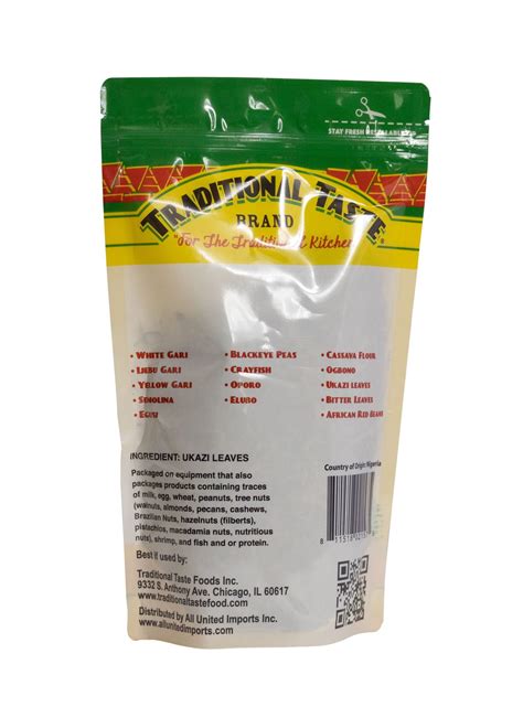 Traditional Taste Ukazi Leaves 1 Oz Tma Global