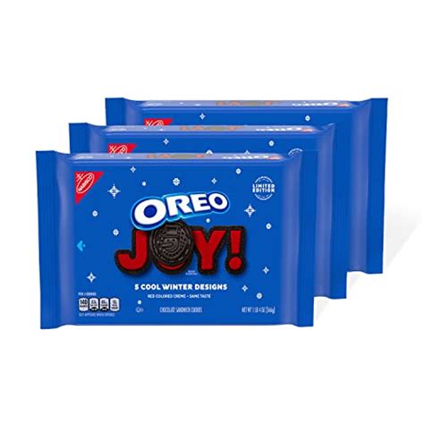 Oreo Red Creme Chocolate Sandwich Cookies Holiday Cookies 3 Packs On