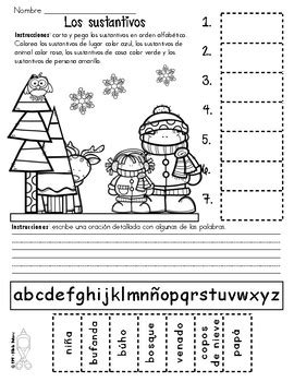 60 Reproducibles de invierno En español by Silvia Schavz TPT
