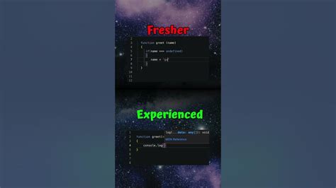 Freshers Vs Experienced Same Function Different Worlds 🚀🧠 Youtube