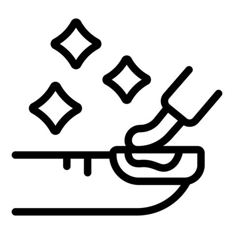 Premium Vector Apply Polish Nail Gel Icon Outline Vector Nails Care