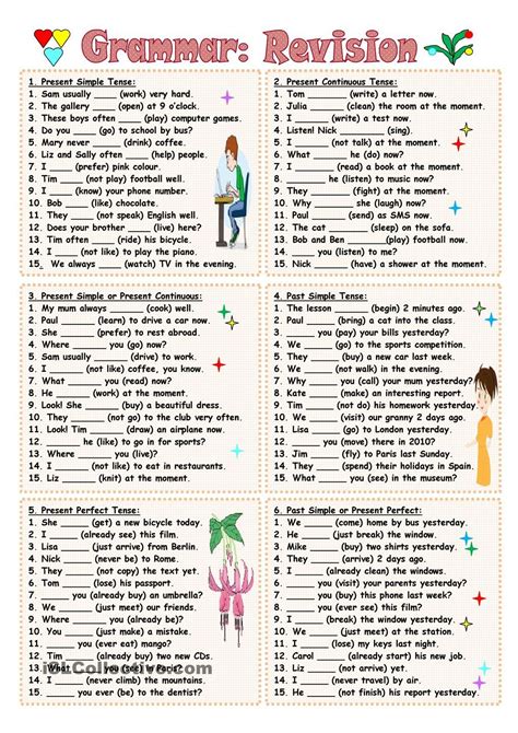Grammar Exercises For Esl Students