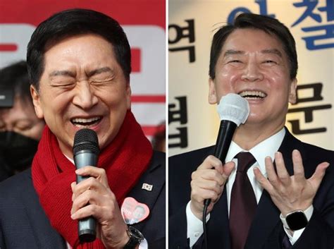 압승 접전 김기현 Vs 안철수 여론조사 들쭉날쭉 이유는 한국일보