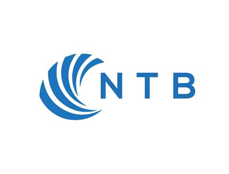 Ntb Letter Logo Design On White Background Ntb Creative Circle Letter