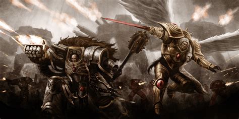 Horus And Sanguinius Image Warhammer 40k Fan Group Mod Db