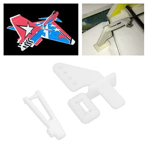 Kimiss Micro Rc Clevis Rc Plane Control Horn Plastic 20 Sets 4 Hole Control Horns Clevis Kit Kt