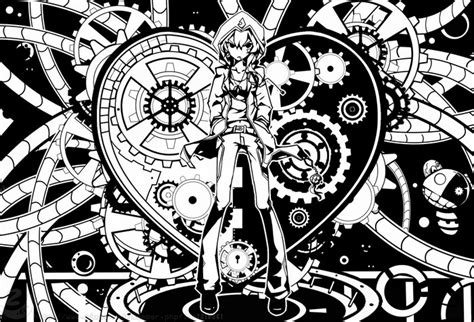 Drawing Illustration Monochrome Anime Anime Girls Cartoon Art