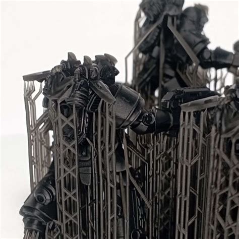 3d Printable White Megalodon Clan Storm Squad With Jetpacks By