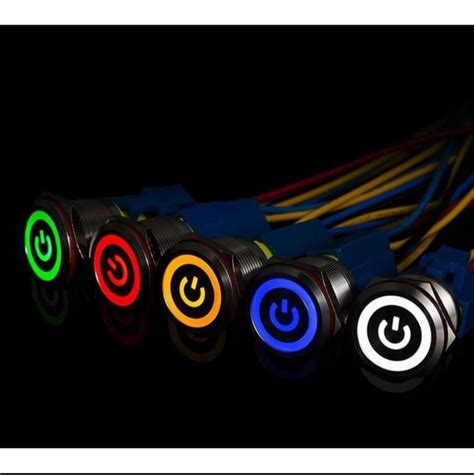 Saklar Led Stainless Tombol On Off Button Metal Plus Soket Dan Kabel Lazada Indonesia