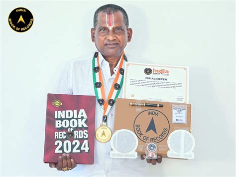 Eswara Rao Yalamanchili Ibr Achiever India Book Of Records