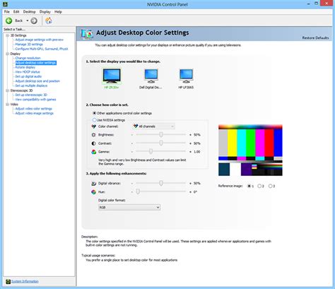 Control Panel Colors