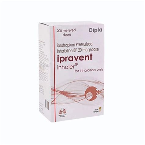 20mcg Ipravent Ipratropium Inhaler At ₹ 330pack Pharmaceutical