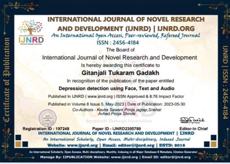 Gitanjali Gadakh On Linkedin Datascience Machinelearning Research