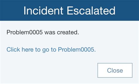 escalating incidents to problems