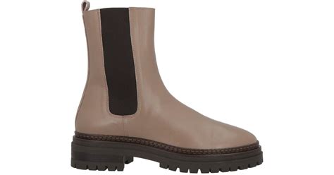 Bobbies Ankle Boots Lambskin In Brown Lyst