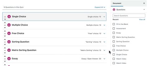 quiz builder learndash support