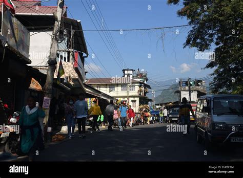 Sombaray Bazaar Of Gorubathan Rishi Road Kalimpong West Bengal