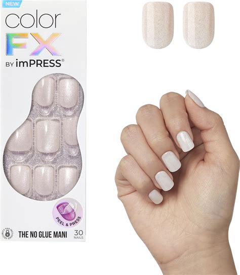 Amazon Short Press On Nails Square Fake Nails Blue False Nails Press Ons For Women Girls