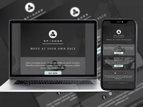 responsive email template ui ux design by maks rahat on dribbble