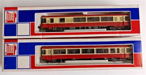 JOUEF HO AUTORAIL Motrice Électrique 12v 8626 Remorque 5489 SNCF EUR 99