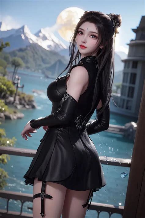 Ai绘画——泳装小姐姐 图3 花瓣网