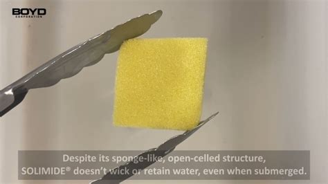 Boyd On Linkedin Solimide® Foam Vs Other Open Cell Foam Water Test