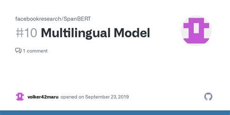 Multilingual Model Issue Facebookresearch SpanBERT GitHub